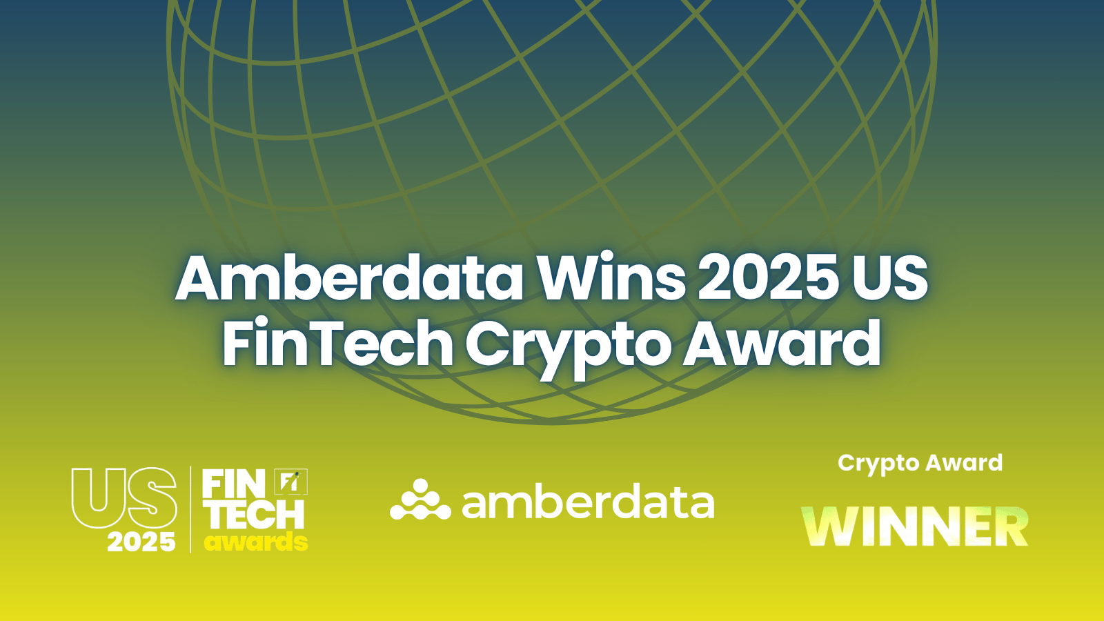Amberdata Wins 2025 US FinTech Crypto Award
